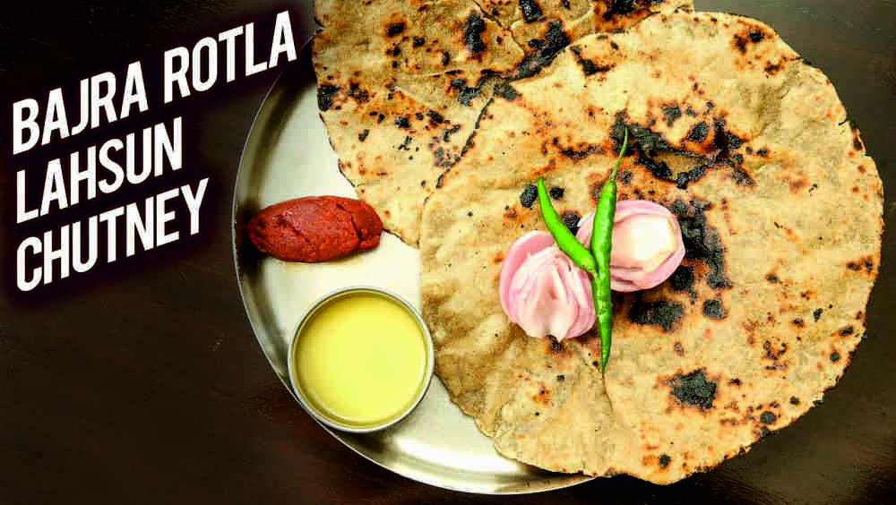 Lehsun-Chutney-with-Bajre-ki-Roti-rajasthan - Tempo Traveller Blog
